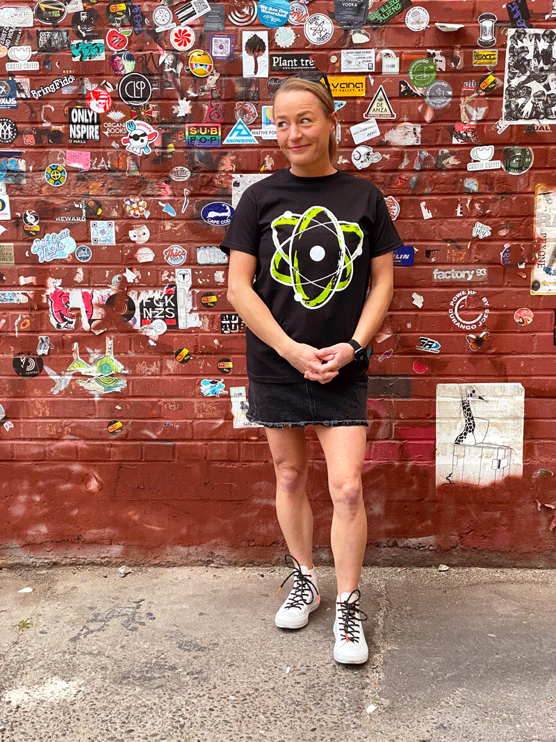 Atomic Sisters - Black Est 1993 T-Shirt - The Atomic Sisters Rugby Club